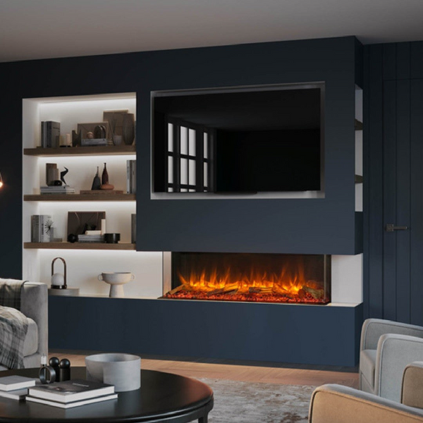 Gazco "NEW" eReflex 135RW Multi Sided Electric Log Effect Fire - Single ...